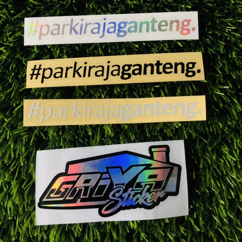 Jual Stiker #PARKIRAJAGANTENG sticker cutting parkir aja ganteng viral ...