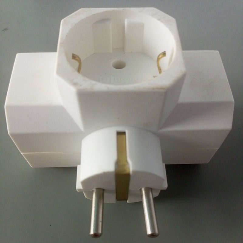 Jual BROCO Steker T Arde Persegi 13830 Multi Plug White | Shopee Indonesia