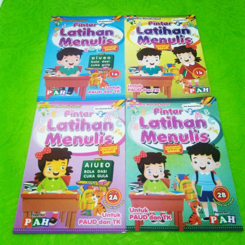 Jual BUKU ANAK PAUD -TK PINTAR LATIHAN MENULIS 1A/1B & 2A/2B | Shopee ...