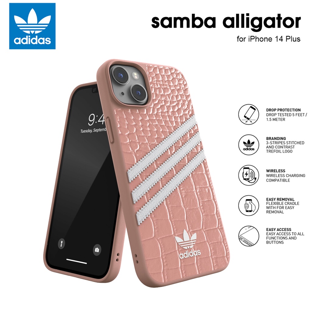Jual Casing iPhone 14 Plus Adidas Samba Alligator 3 Stripes Moulded ...
