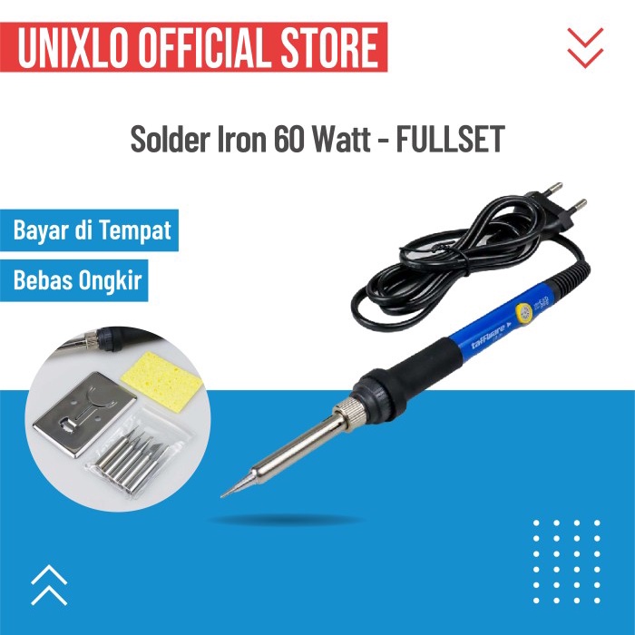 Jual Solder Listrik Iron Adjustable Temperature 60W Alat Las Solder Listrik | Shopee Indonesia