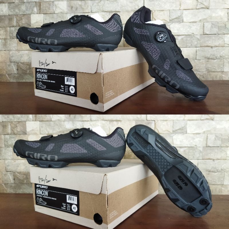 Jual Sepatu Sepeda Cleat GIRO Rincon BOA Black Noir Schwarz 42 43 ...