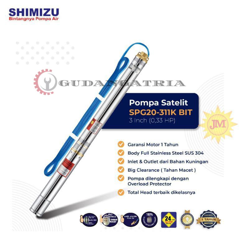 Jual Pompa satelit pompa air sumur dalam submarsible 3 inch Shimizu ...