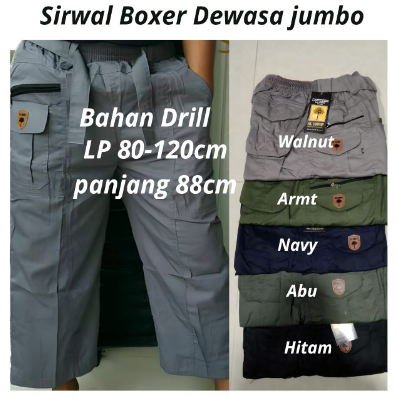 Jual sirwal boxer dewasa XXL/jumbo | Shopee Indonesia