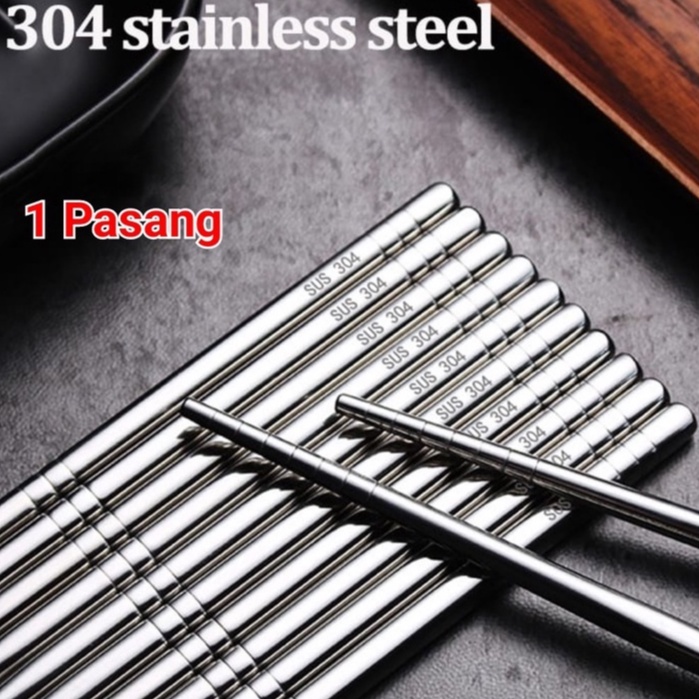 Jual Sumpit Korea SUS 304 SUS304 Stainless steel Korean Japan Jepang ...