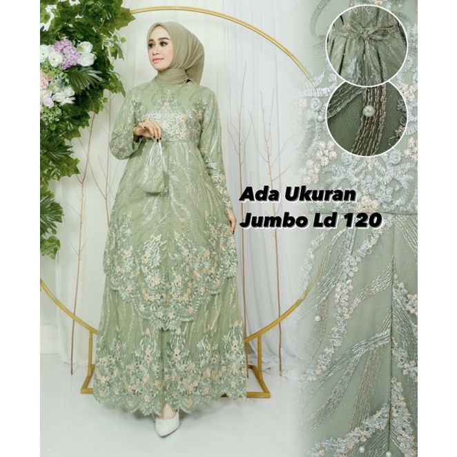 Jual Gamis Runcing Jumbo Ld 120cm|Gamis Pesta |Gamis Kondangan |Gamis ...
