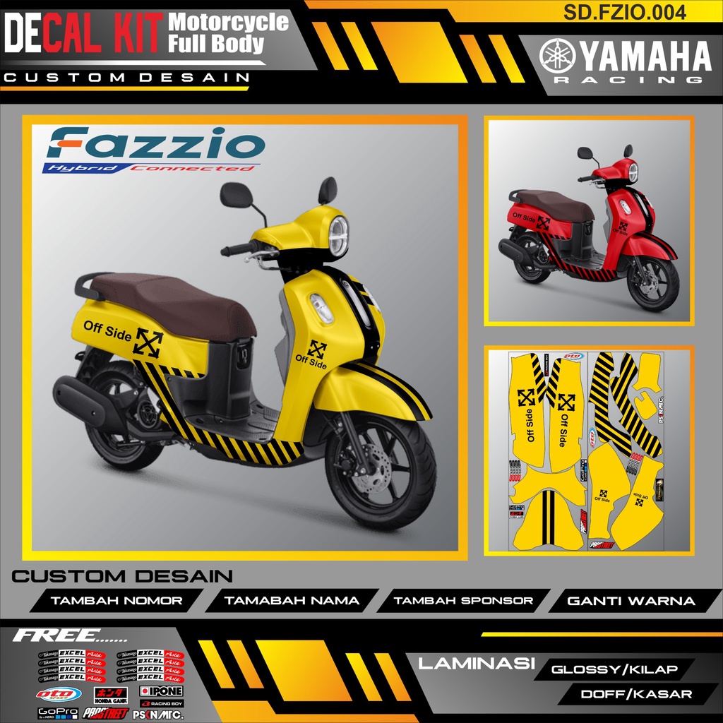 Jual Decal FAZZIO 2022 - Dekal Stiker Striping Fullbody Fullblock List ...