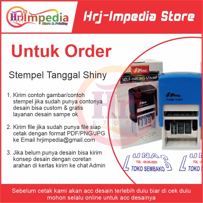 Jual Cetak Stempel Tanggal Design Custom 2 Warna | Cetak Stempel Tanggal Lunas Custom | Shopee ...