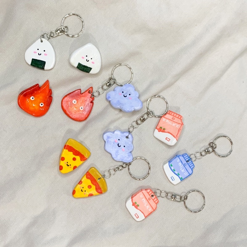 Jual Clay Keychain | Ganci Gantungan Kunci Clay | Ganci Handmade ...