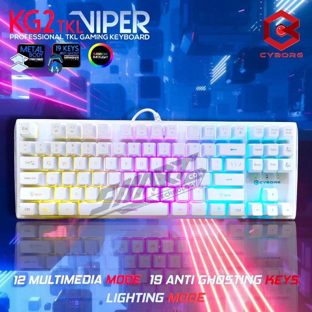 Jual Keyboard Gaming Cyborg KG2 Viper | Shopee Indonesia