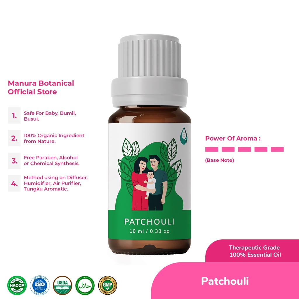 Jual Manura Patchouli Minyak Nilam Indonesia Theraputic Grade | Shopee ...