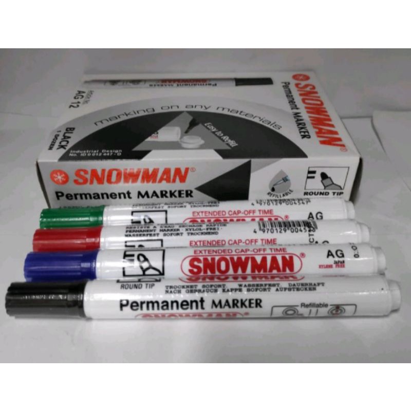 Jual SNOWMAN PERMANENT/SNOWMAN WHITEBOARD SPIDOL WHITE BOARD BISA DI ...