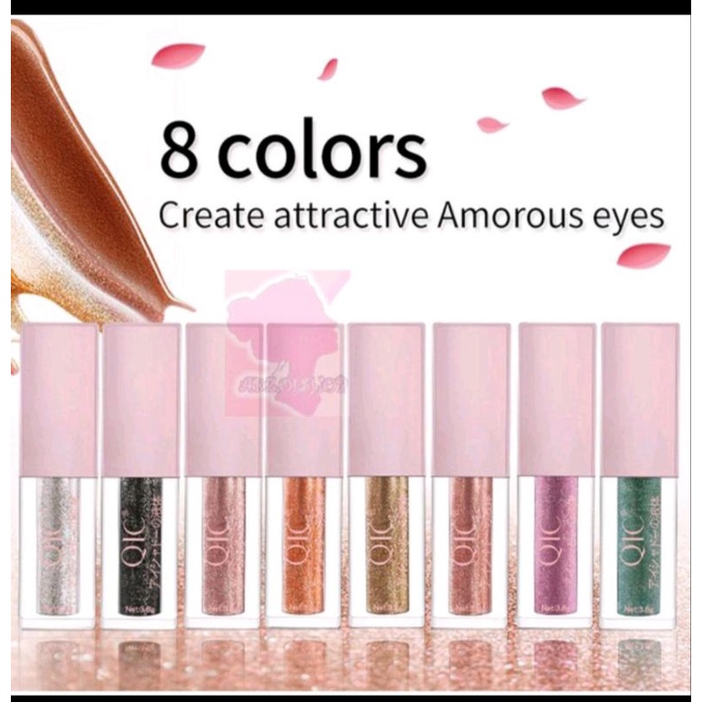 Jual Qic Eyeshadow Pelatte Liquid Glitter | Shopee Indonesia