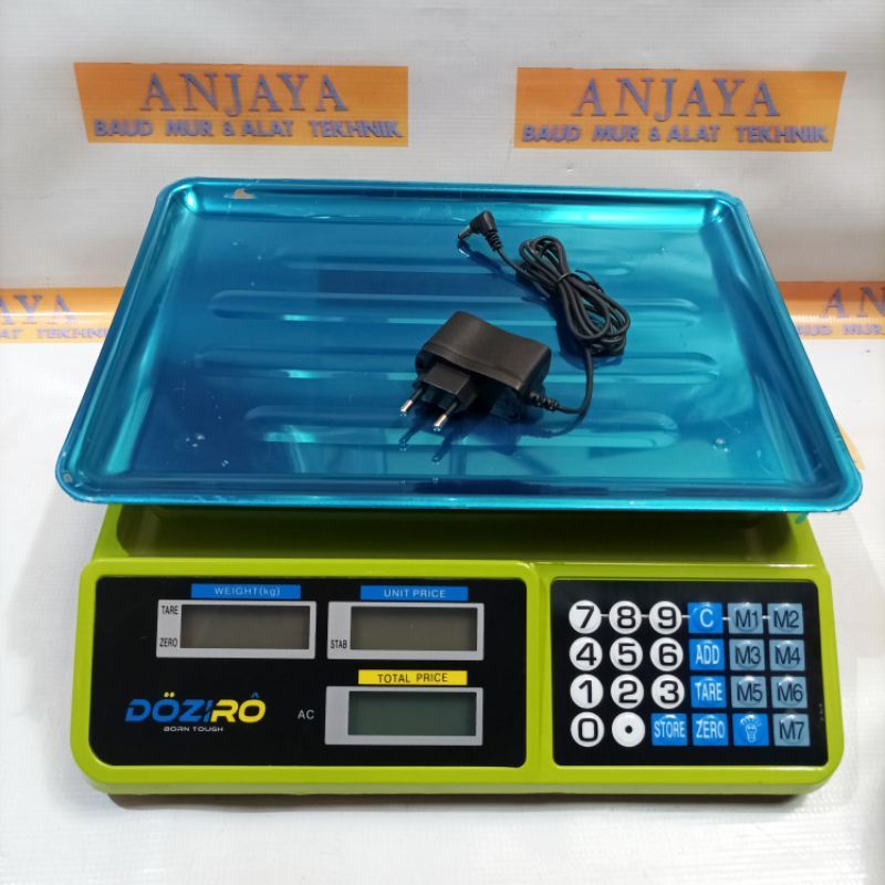 Jual DOZIRO Timbangan Digital 40 Kg / Digital Pricing Scale | Shopee ...