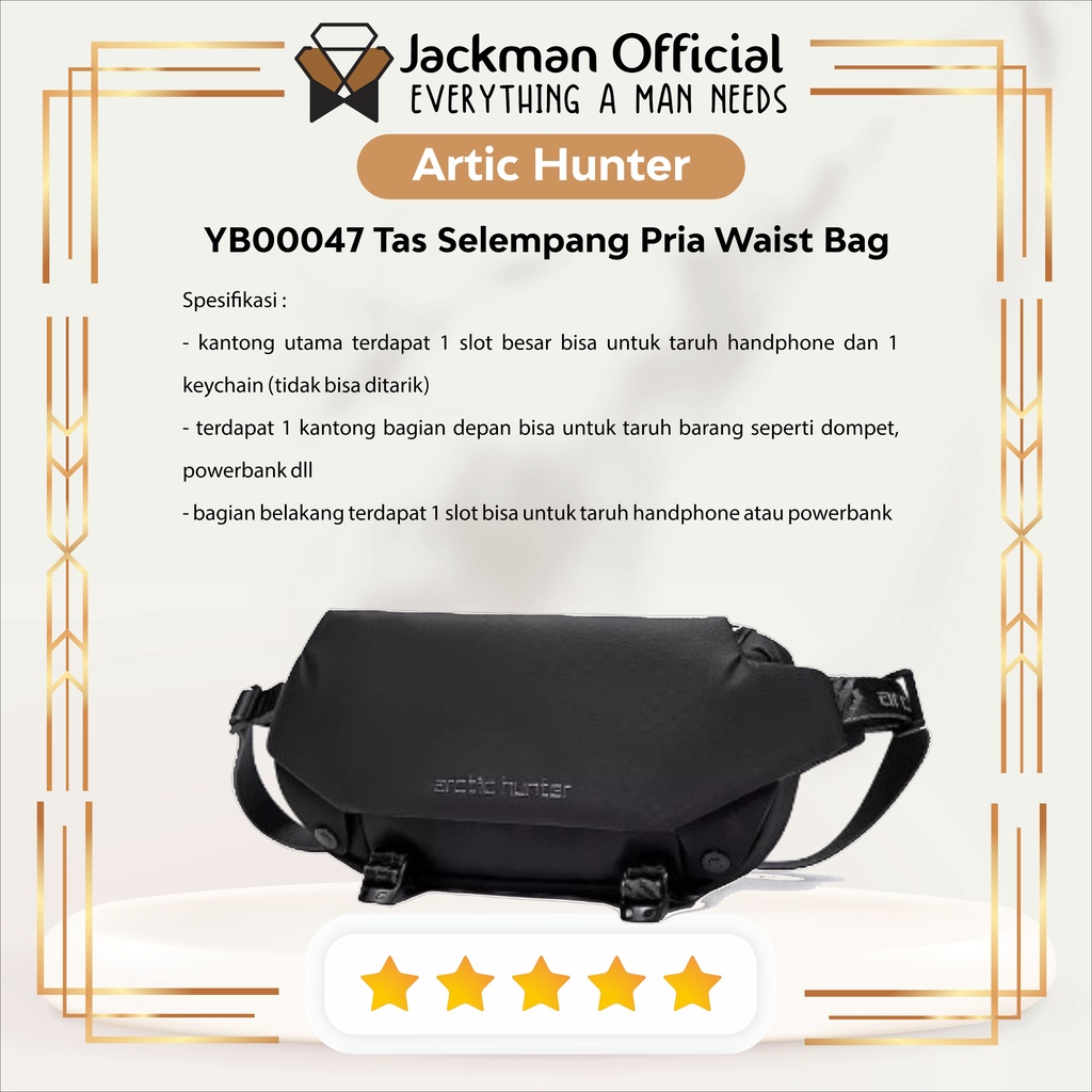 Jual ARCTIC HUNTER YB00047 Tas Selempang Pria Waist Bag Pria Sling Bag ...