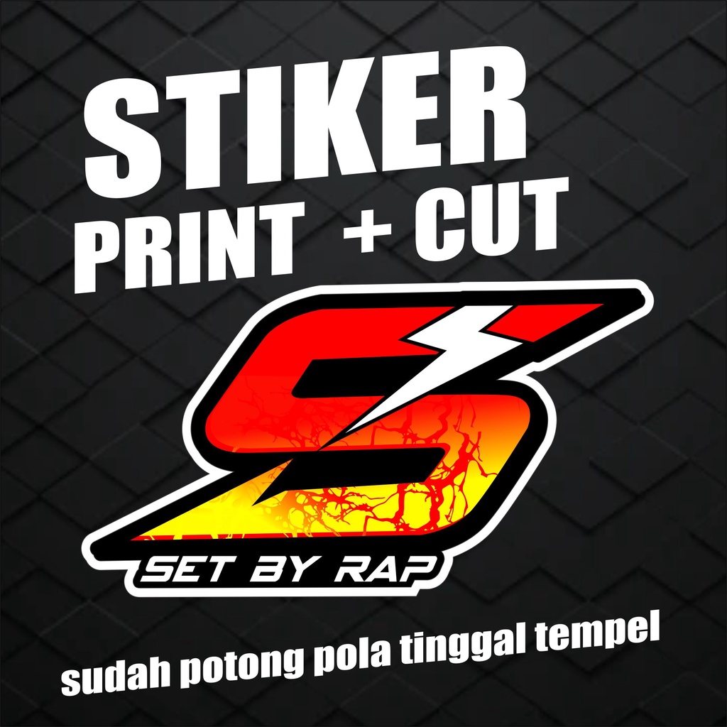 Jual stiker SET BY RAP STIKER MATIC STIKER RACING STIKER SETELAN STIKER ...