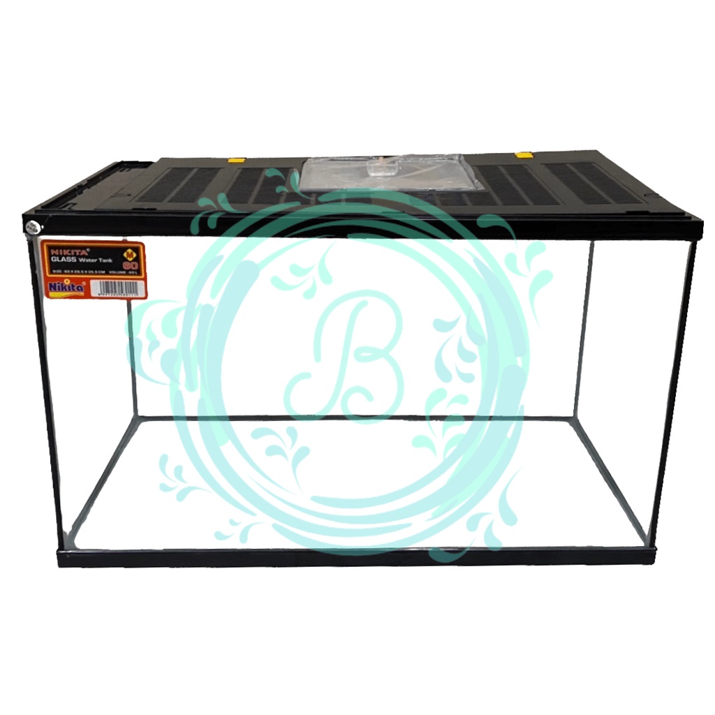 Jual [INSTANT] Nikita Glass Water Tank M 60 Liter 60cm Aquarium Kaca Ikan Wadah Tempat ...