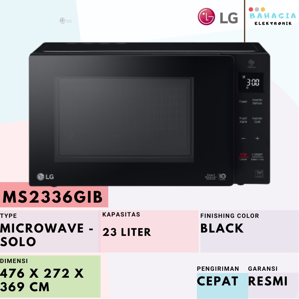 Jual LG MS2336GIB Microwave Solo 23 Liter IntelloWave | Shopee Indonesia