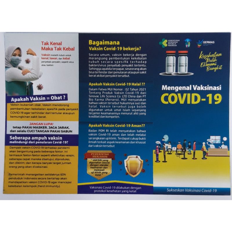 Jual Leaflet Mengenal Vaksinasi Covid | Shopee Indonesia