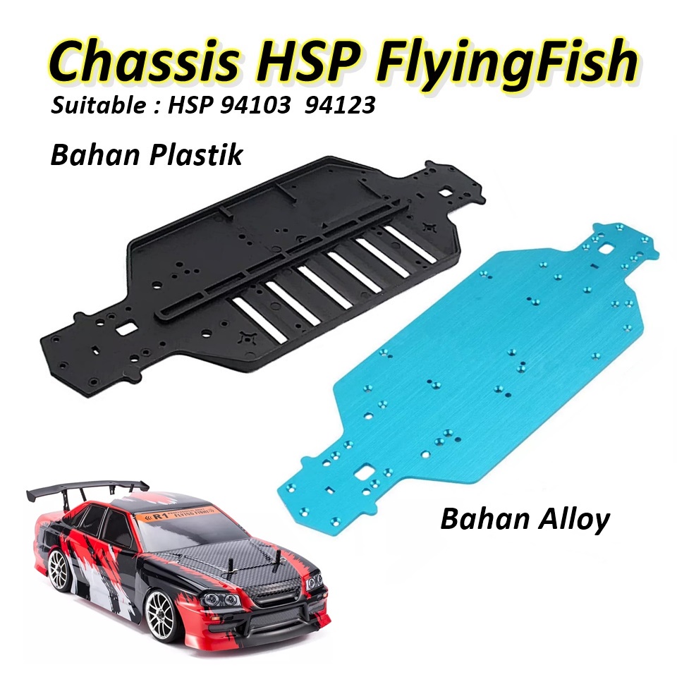 Jual Chassis Plastik HSP Onroad Flyingfish RC Car Hobby | Shopee Indonesia