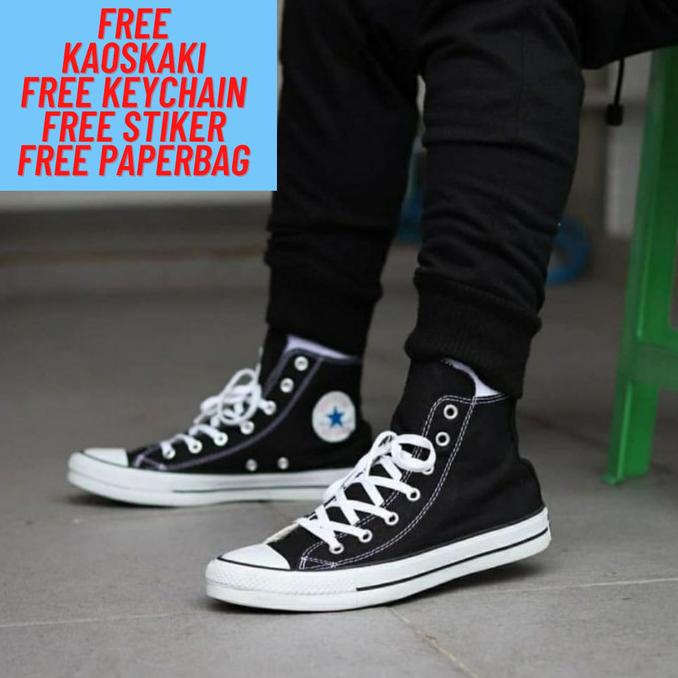 Jual Sepatu Converse All Star High Hitam / Black Grade Original ...