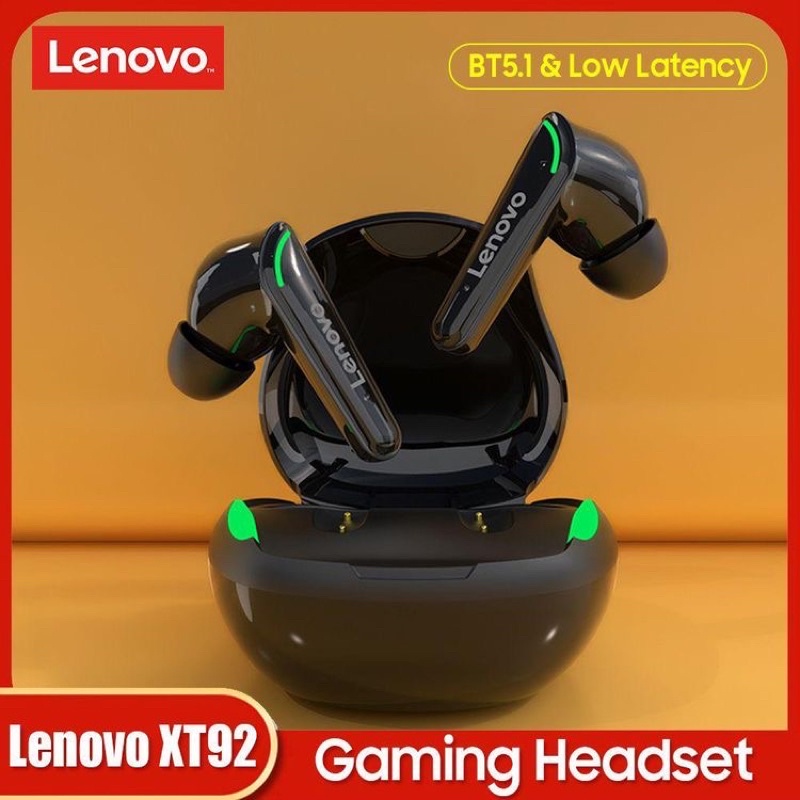 Jual LENOVO XT92 TRUE WIRELESS TWS GAMING HEADSET EARPHONE BLUETOOTH SUPER BASS ENC | Shopee ...