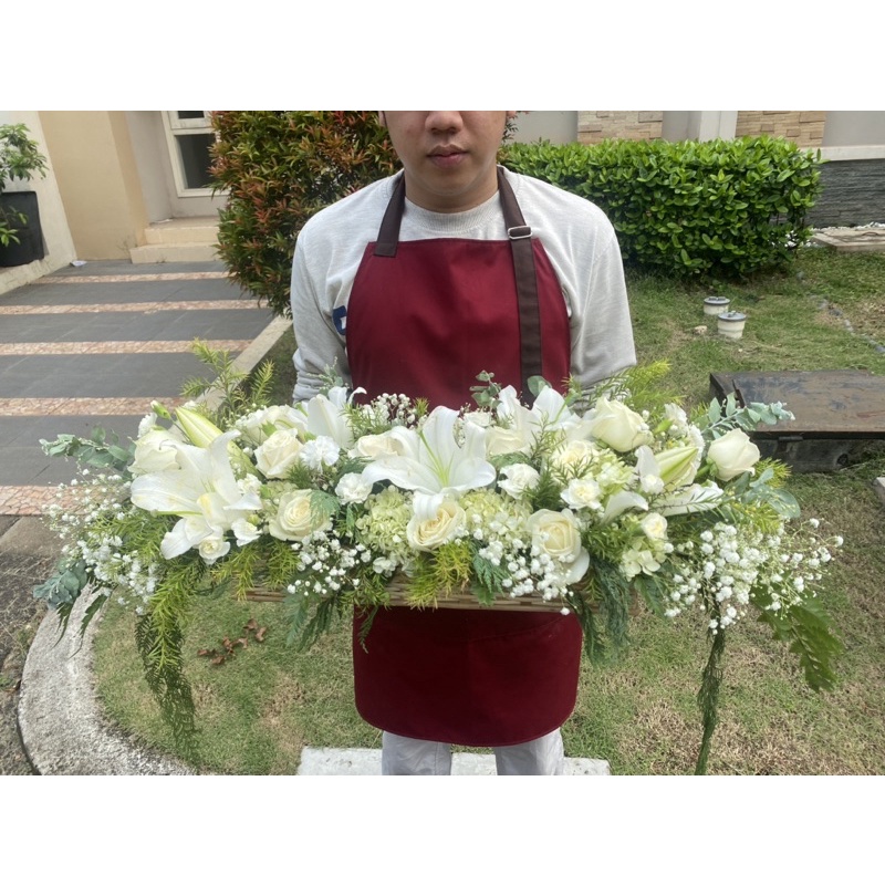 Jual Rangkaian bunga segar altar misa sembahyang vas | Shopee Indonesia