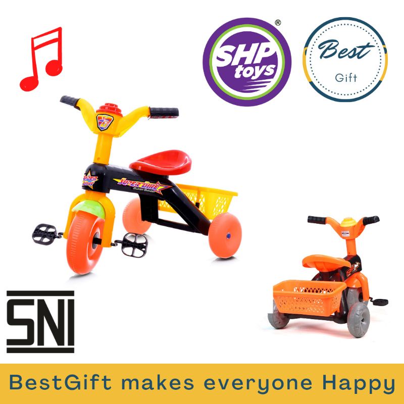 Jual SHP Toys Tricycle Anak FB 581dengan MUSIK DAN KERANJANG | Shopee ...