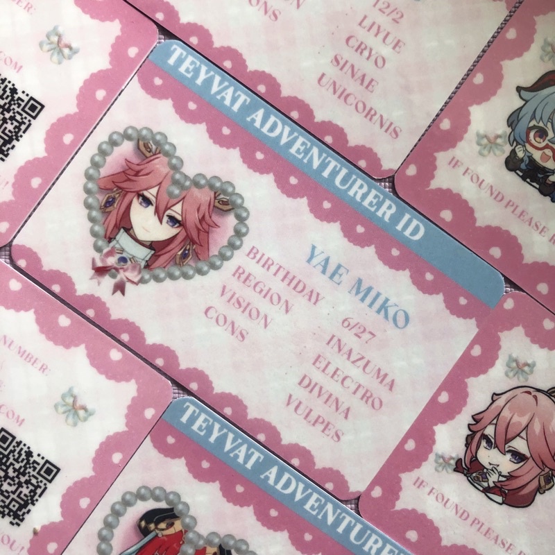 Jual genshin impact card id / teyvat adventurer id ♡ | Shopee Indonesia