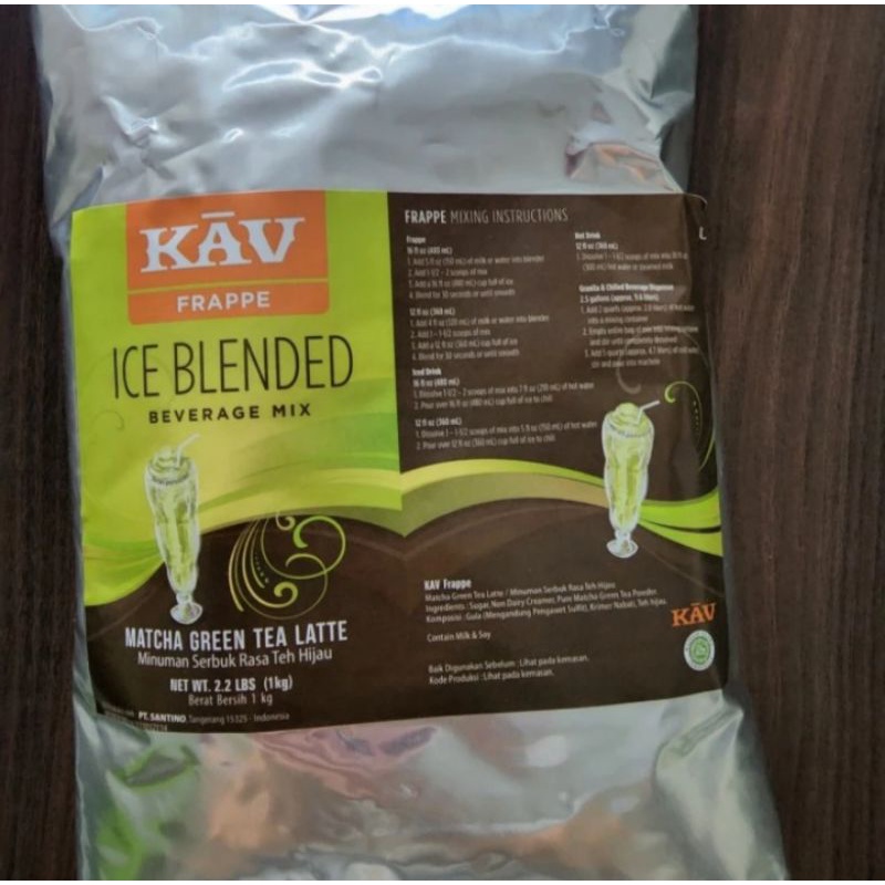 Jual Matcha Green Tea Latte Powder/Matcha Bubuk Instan Merk Kav ...