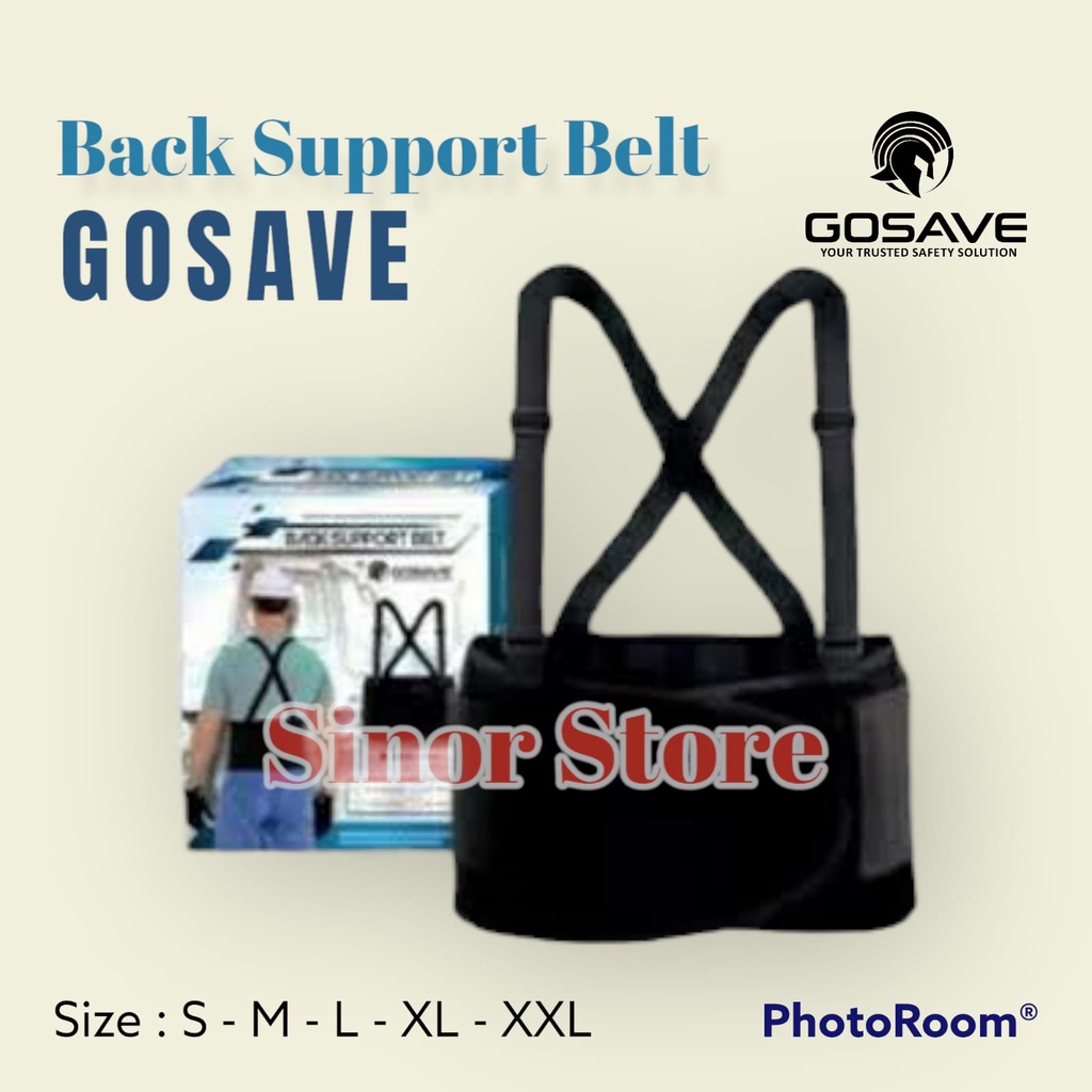 Jual ORIGINAL back Support Belt Safety Belt GOSAVE Sabuk Penyangga Punggung dan Penahan Perut ...