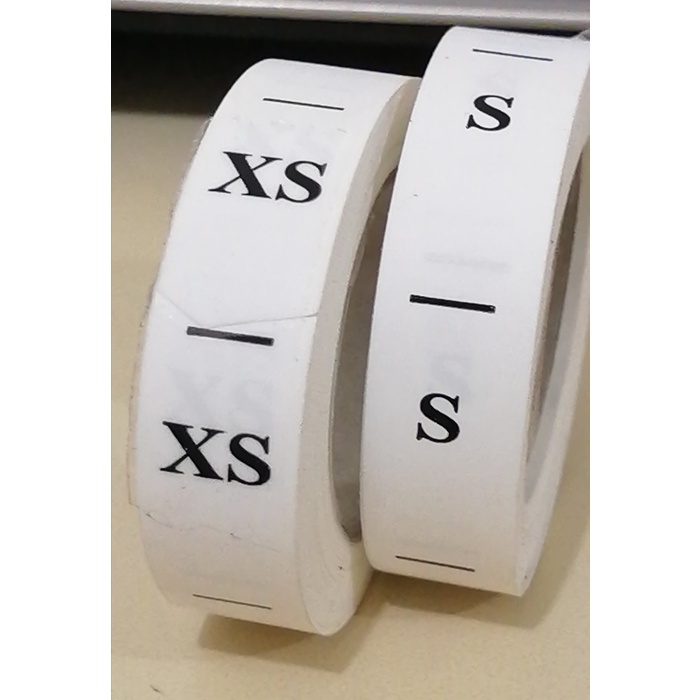 Jual PITA LABEL SIZE HURUF SABLON PUTIH @ 25 LUSIN /ROLL (ANGKA 0-25 ...