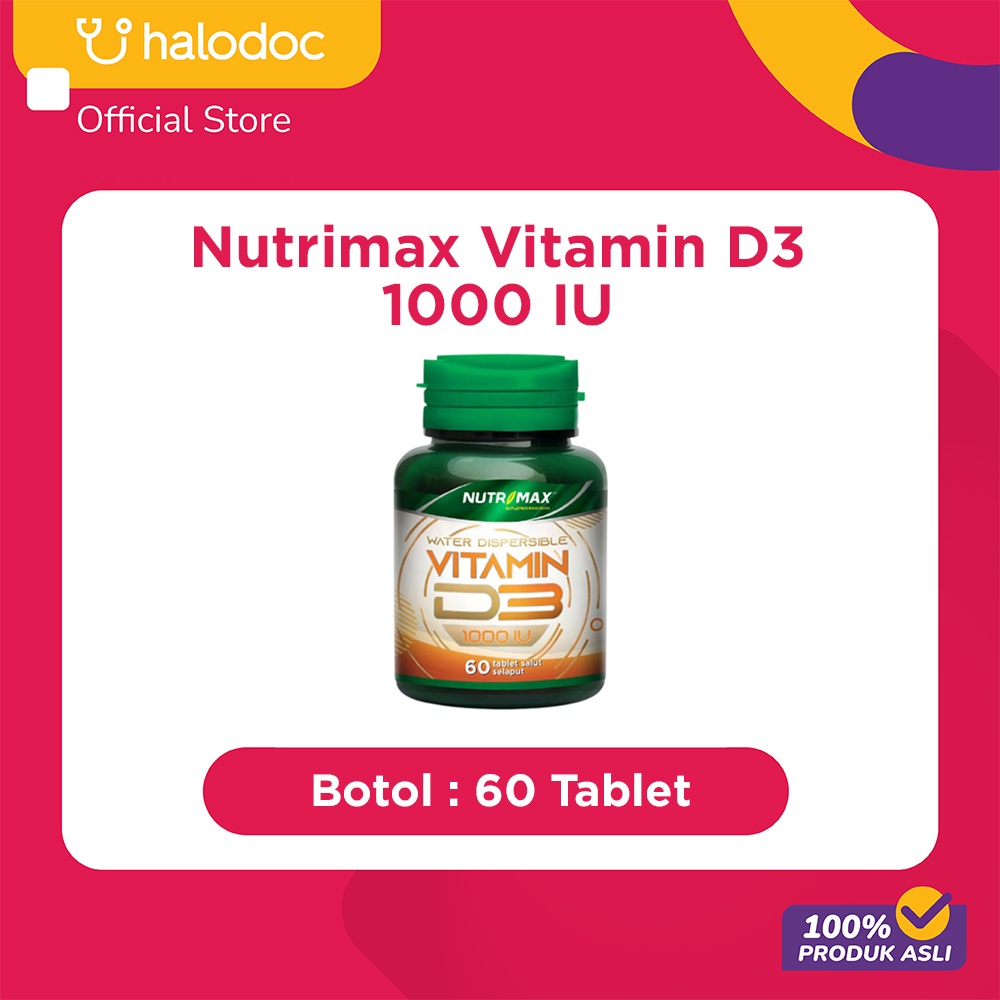 Jual Nutrimax Vitamin D3 1000 IU 60 Tablet | Shopee Indonesia