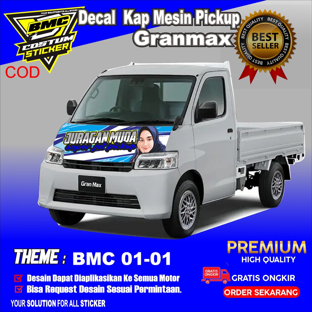 Jual sticker kabin depan gran max bisa reques sesuai permintaan ...