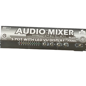 Jual Kit Audio Mixer 5Pot With LED VU Display Plus Panel G-019 | Shopee ...
