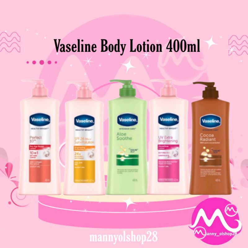 Jual Vaseline Body Lotion 400 mL / Vaseline Healthy Bright / Vaseline | Shopee Indonesia