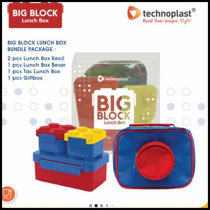Jual Technoplast Big Block Lunch Box Set | Shopee Indonesia