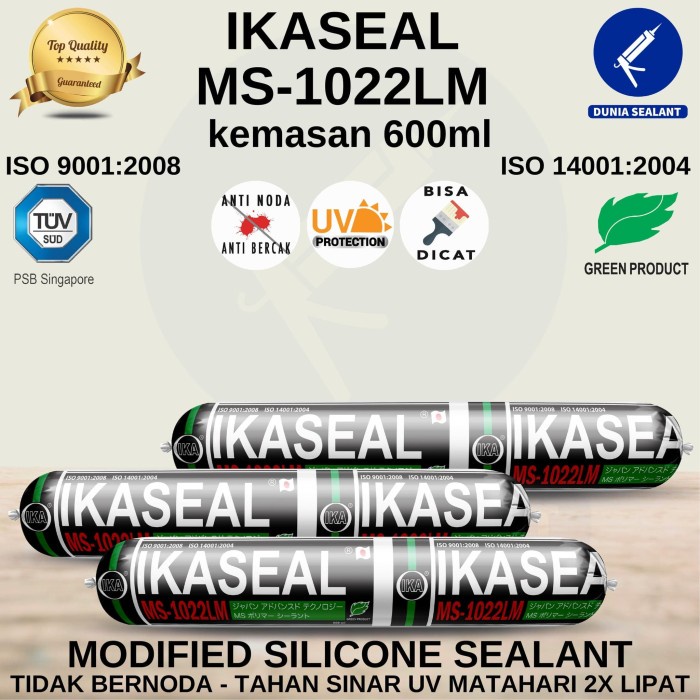 Jual Lem Material Silicone Sealant Lem Kaca Sealent Acp Ikaseal Ms-1022Lm Grc Aluminium | Shopee ...