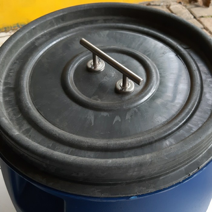 Jual Tong Tempat Sampah / Drum Air Tebal 60 Liter L / Gentong Biru ...