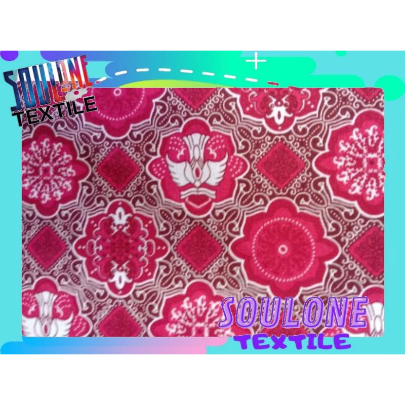 Jual Bahan Batik Seragam Sekolah SD / ST warna merah / seragam meteran ...