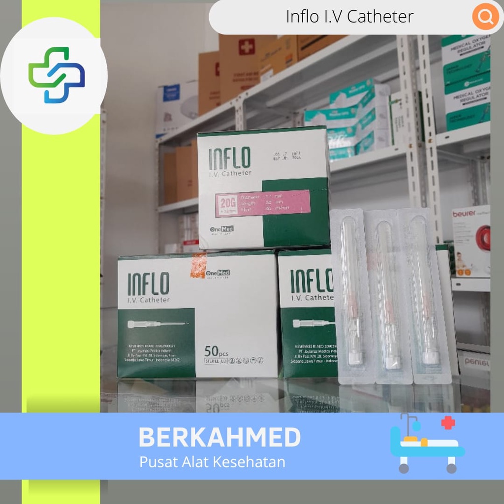 Jual Jarum Infus Inflo IV Catheter Abbocath Abocath 20G 26G Onemed ...