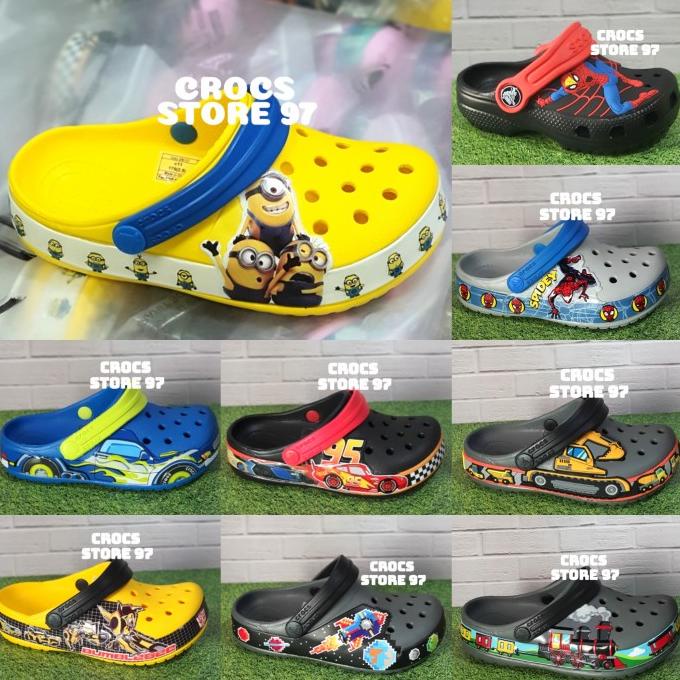 Jual SANDAL CROCS ANAK KARAKTER/SANDAL CROCS FUN LAB/CROCS ANAK ...