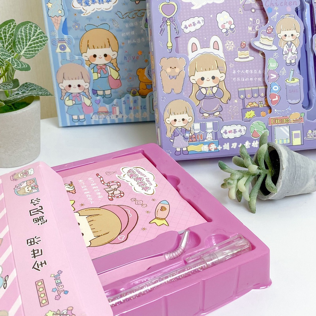 Jual KODE SZ - 57 PAKET BOX BUKU STICKER FULL BERGAMBAR CEWE KARTUN ...