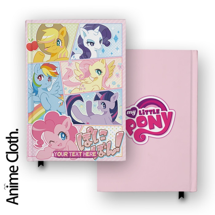 Jual Buku Catatan Notebook My Little Pony 2 Custom Nama Diary Hardcover ...