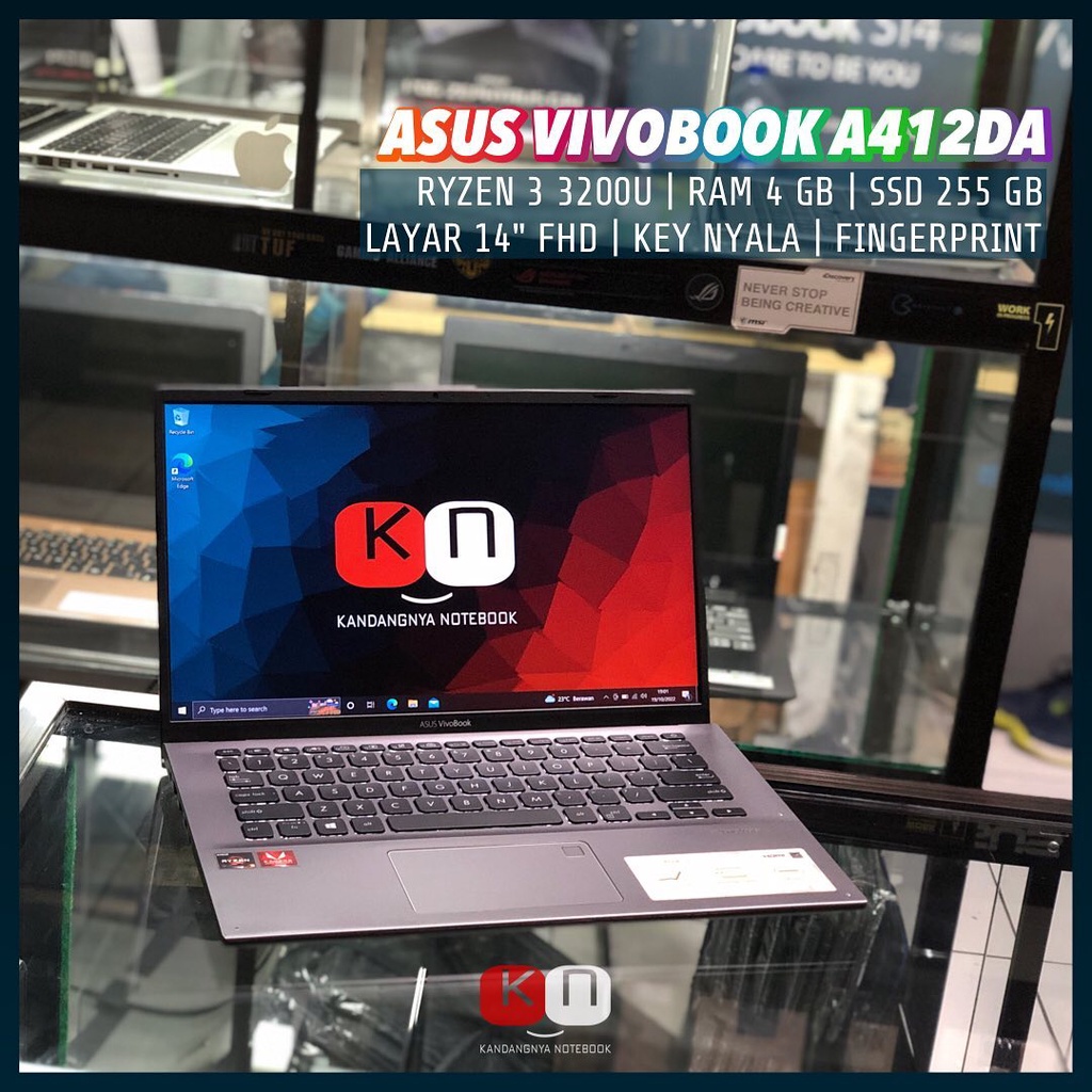 Jual Asus vivobook A412DA Ryzen 3 3200U RAM 4GB SSD 256GB Layar FHD ...