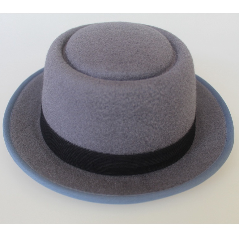 Jual Topi Laken Bulat pork pie hat topi bulat fedora | Shopee Indonesia