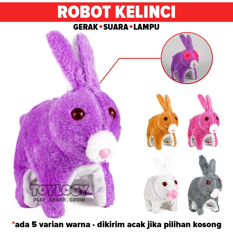 Jual Mainan Anak Robot Boneka Kelinci Bisa Berjalan Bersuara Gerak ...