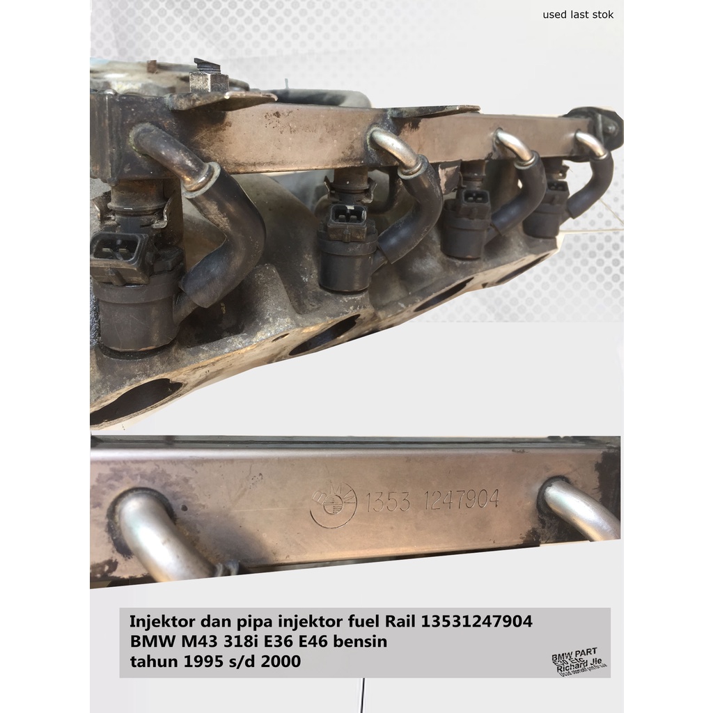 Jual Injektor dan pipa fuel rail BMW M43 318i E36 E46 bensin ...
