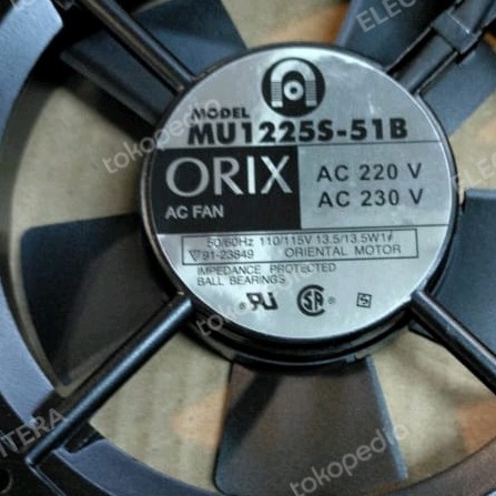 Jual Ac cooling 4in ORIX 12x12cm/MU1225S-51B 220/230v 50/60hz | Shopee Indonesia