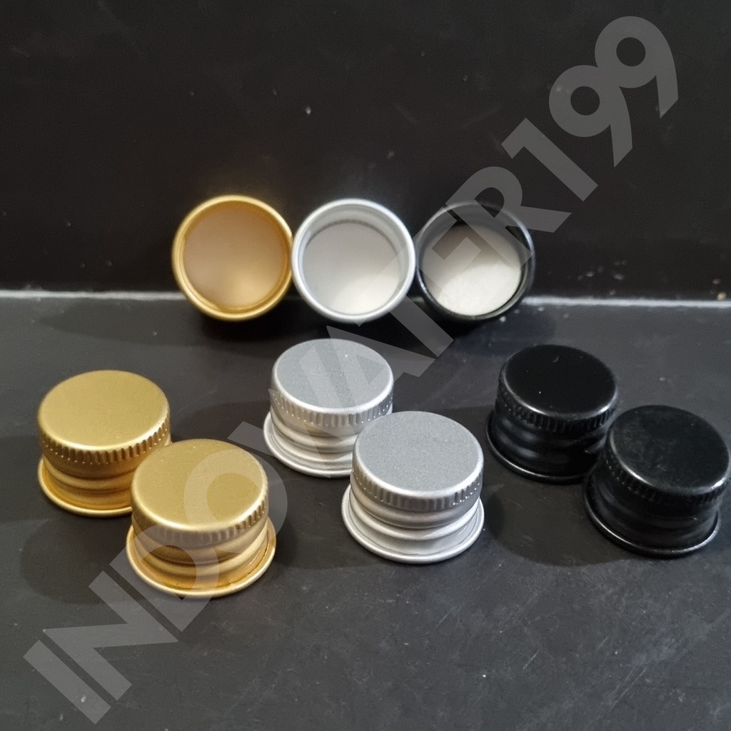 Jual TUTUP BOTOL ALUMUNIUM NECK 18 MINIMAL 30 PCS | Shopee Indonesia